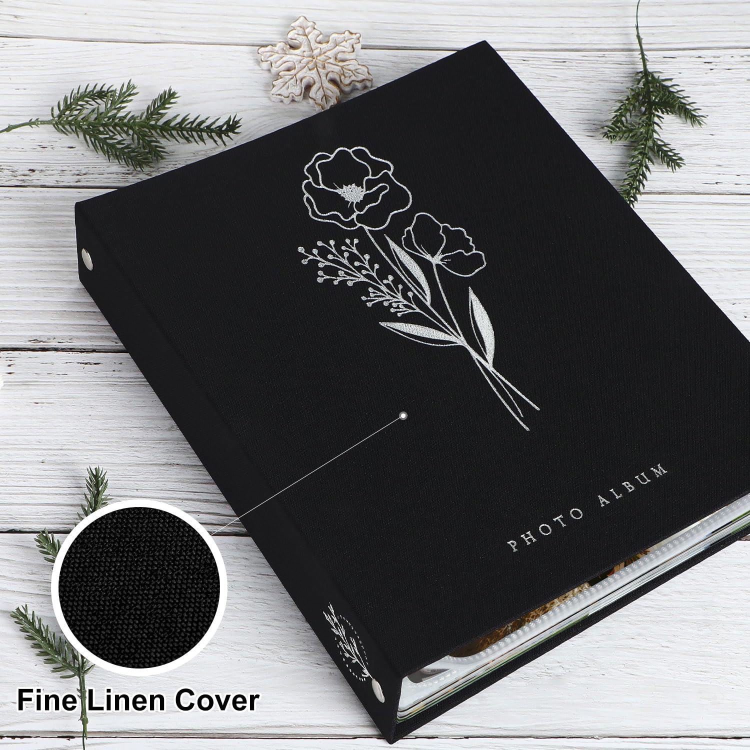 Snapklik.com : Lanpn Photo Album Scrapbook 8x11 85x11, Linen Hard Cover ...