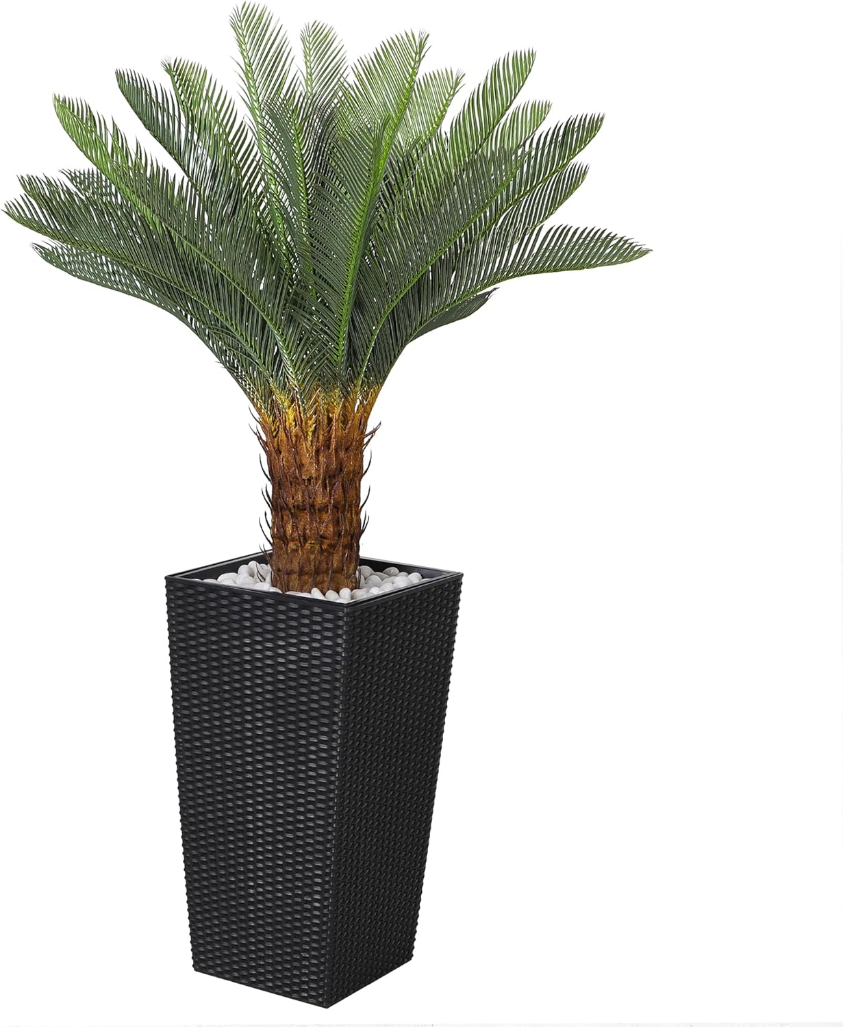 Amazon.com: Jocoevol 4FT Artificial Cycas Tree, Faux Sago Palm Tree ...
