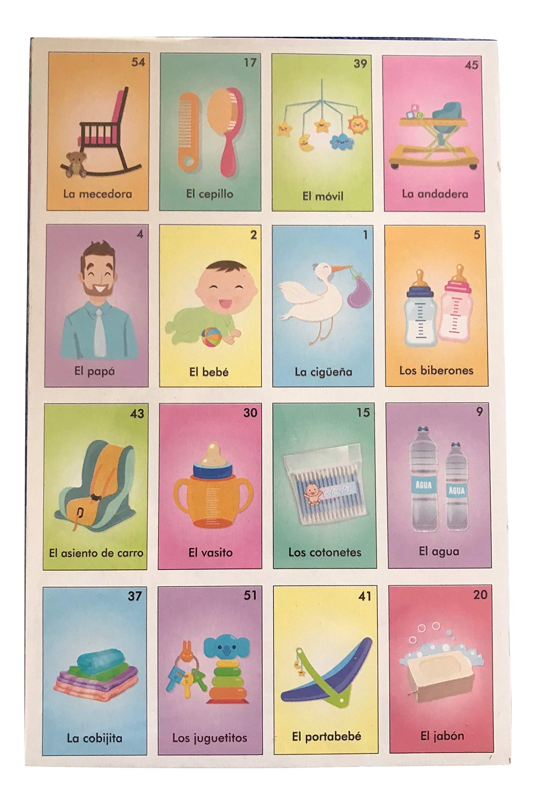 Loteria para baby shower para imprimir gratis pdf - Imagui