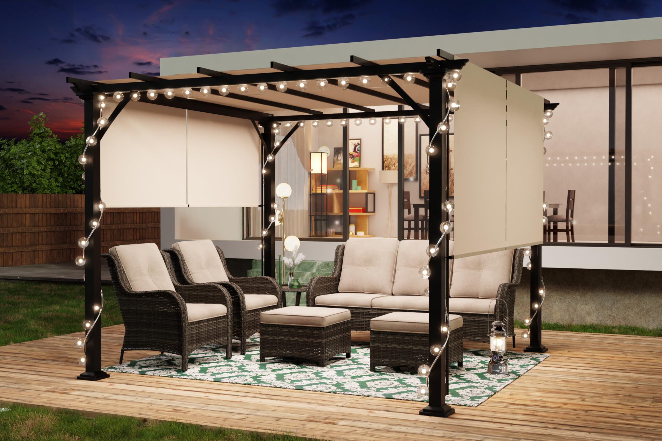 Lowes Pergola Canopy Cover LOWES GREY 10 X 12 GAZEBO REFRESH BUNDLE