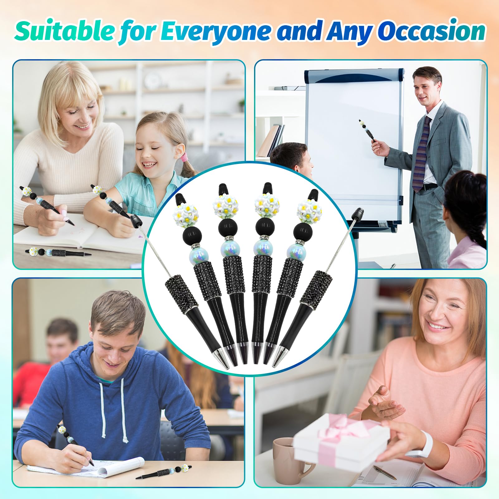 Snapklik.com : DASTTUIS 75 Pcs DIY Diamond Beadable Pen Kit - 25 ...
