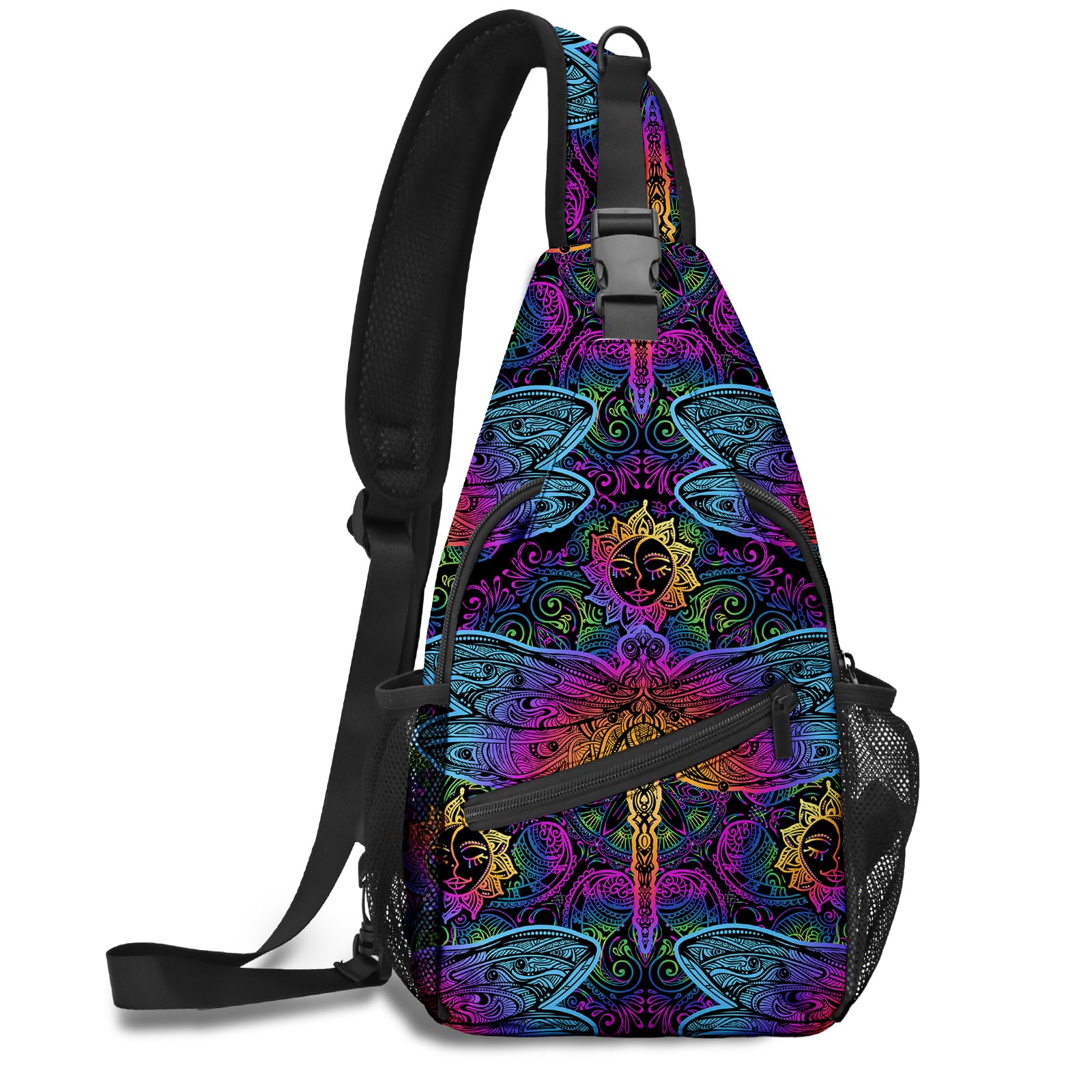 Amazon.com | FyLybois Dragonfly Sling Bag Crossbody Travel Hiking Bags ...