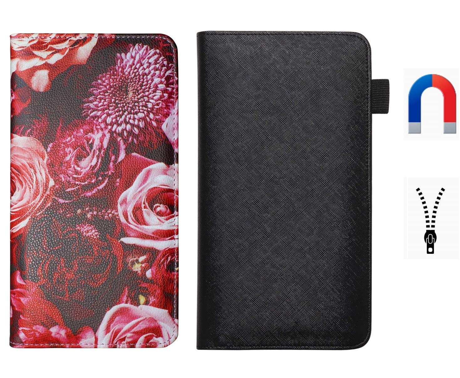 Amazon.com: Bundle：Serving Book with Zipper Pocket and Magnetic Closure ...