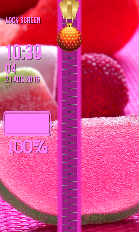Candies Zipper Lock Screen:Amazon.com:Appstore for Android