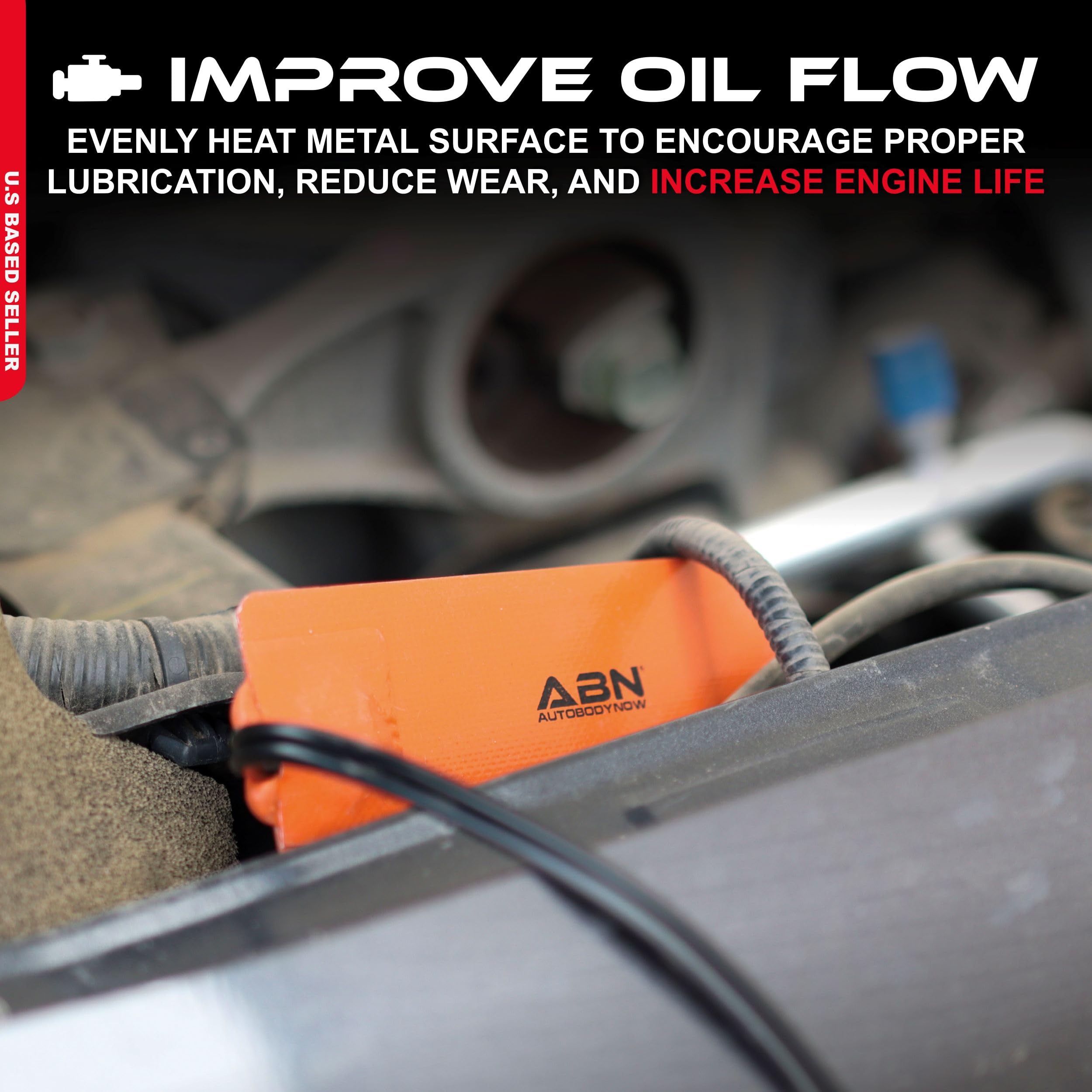 Snapklik.com : ABN Silicone Heating Pad 120V - 2 X 5 Inch Universal ...