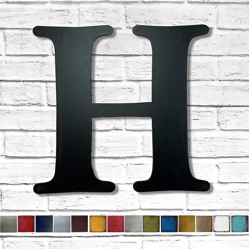 Amazon.com: Metal Letter H - 12", 16", 22", or 30" inch tall - Handmade ...