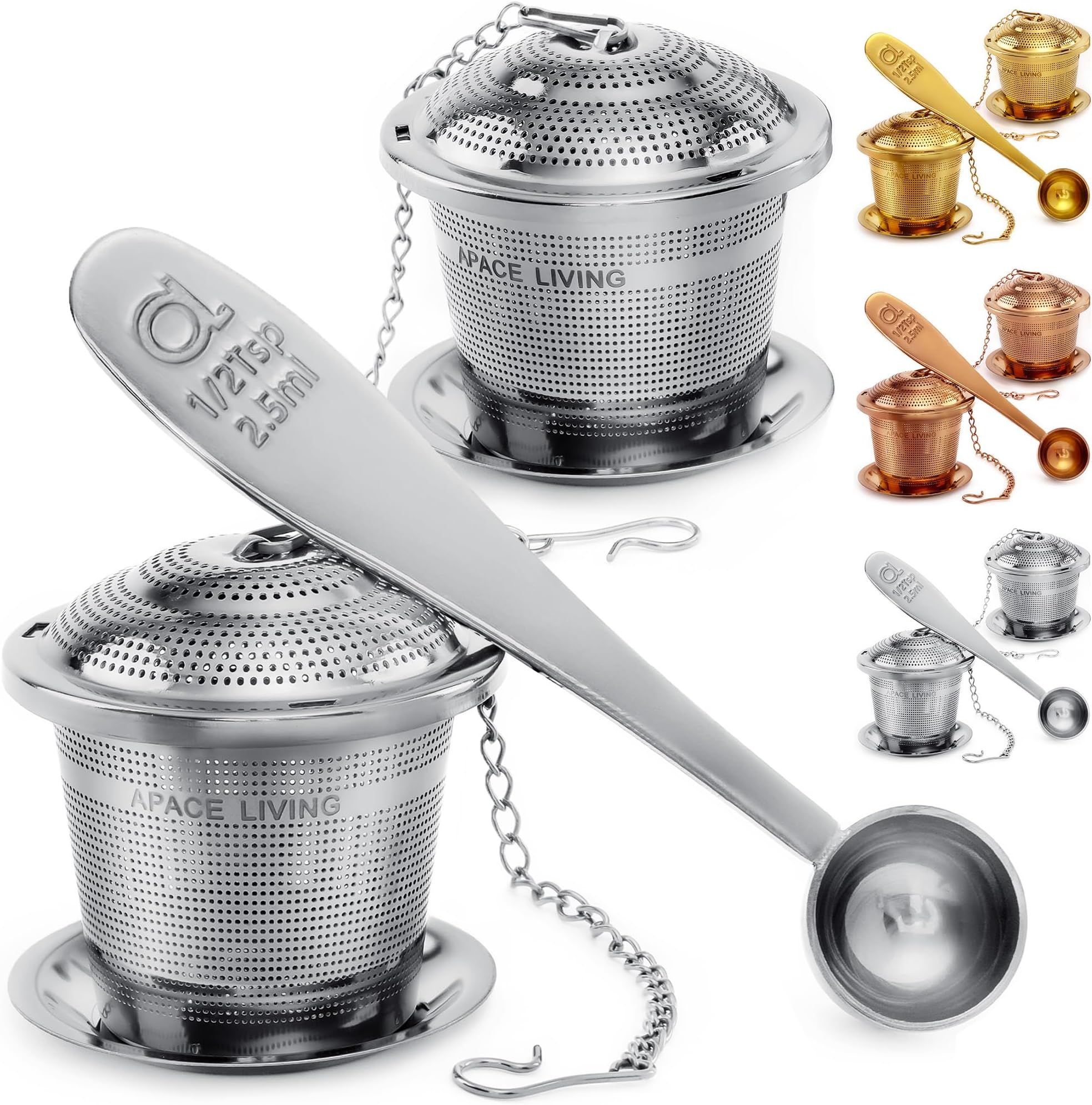 Amazon.com: Ohtomber Tea Infuser Strainers and 12oz Ceramic Tea Cup ...