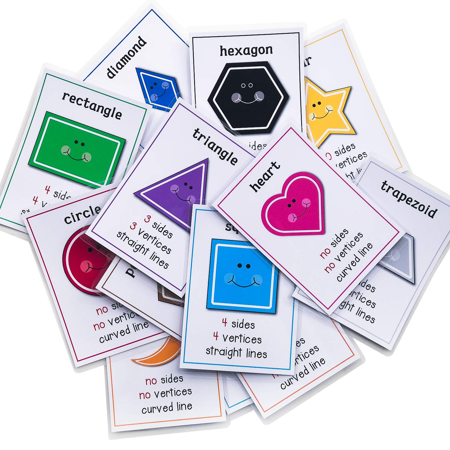 Tarjetas Con Figuras Geométricas