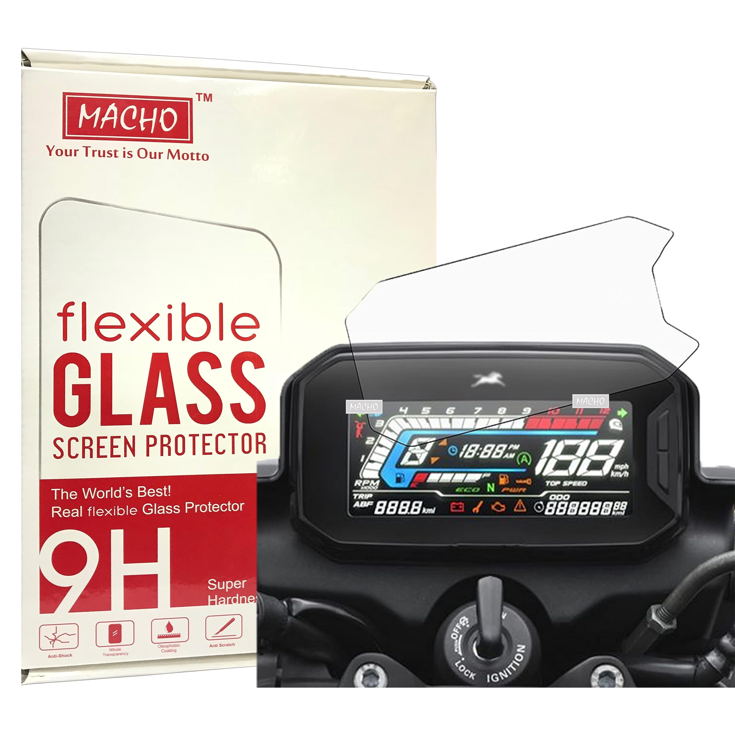 Macho Premium Ultra Clear Glossy HD Screen Guard Scratch Protector for ...