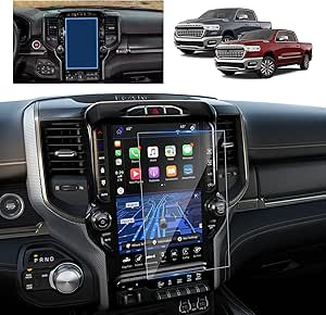 Amazon.com: BSTW Ram 12 Inch Screen Protector for 2019-2025 Dodge Ram ...