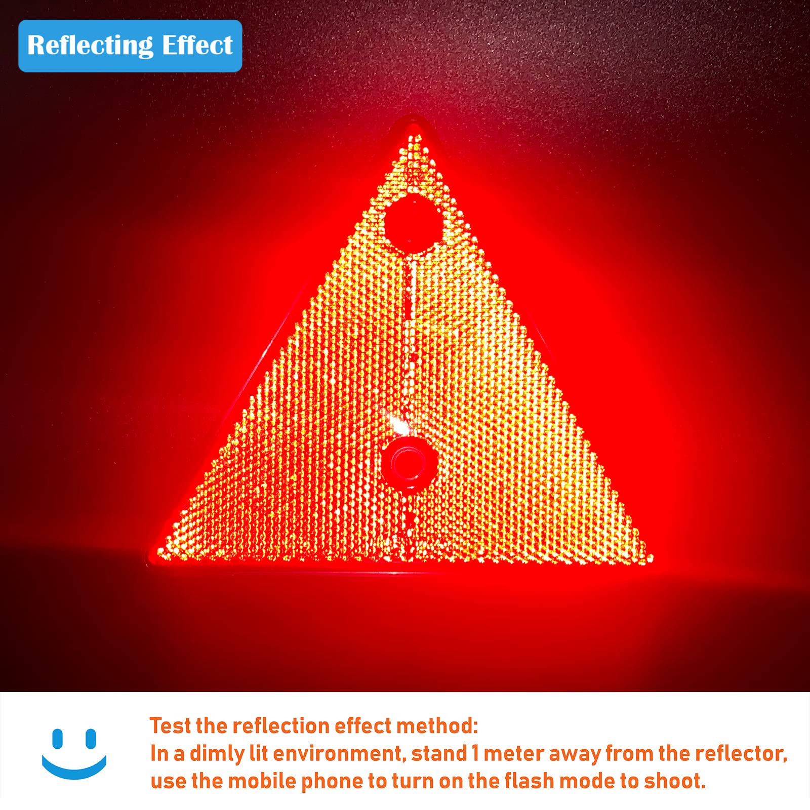 Plastic Reflectors Triangle Reflectors For Driveways, Fence Posts ...