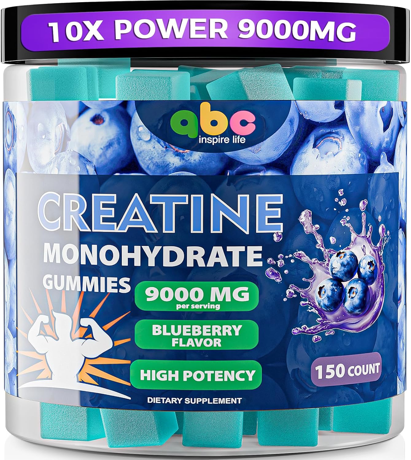 Amazon.com: 99.99% Creatine Monohydrate Gummies 9000mg for Men More 30% ...