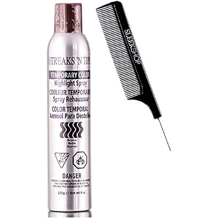 Amazon.com: Streaks 'N Tips TEMPORARY COLOR Hair Dye Highlight Spray ...