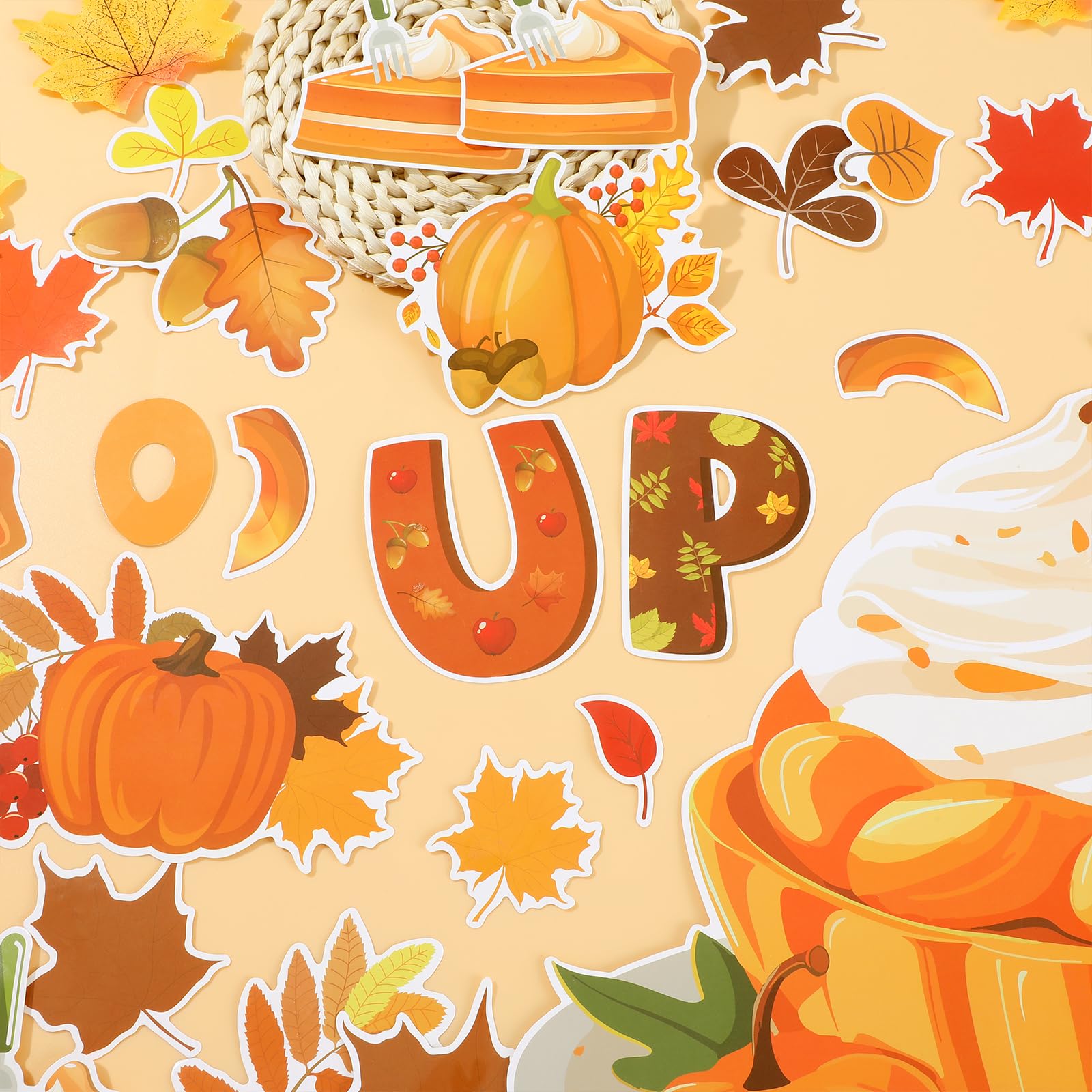 Snapklik.com : 102 Pieces Thanksgiving Pie Bulletin Board Classroom ...