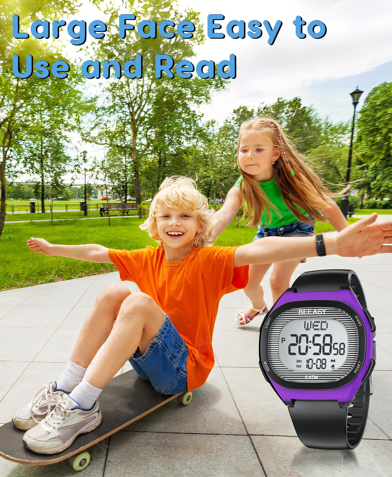 Snapklik.com : Beeasy Watch For Kids 8-12 Boys Girls Digital Watch ...