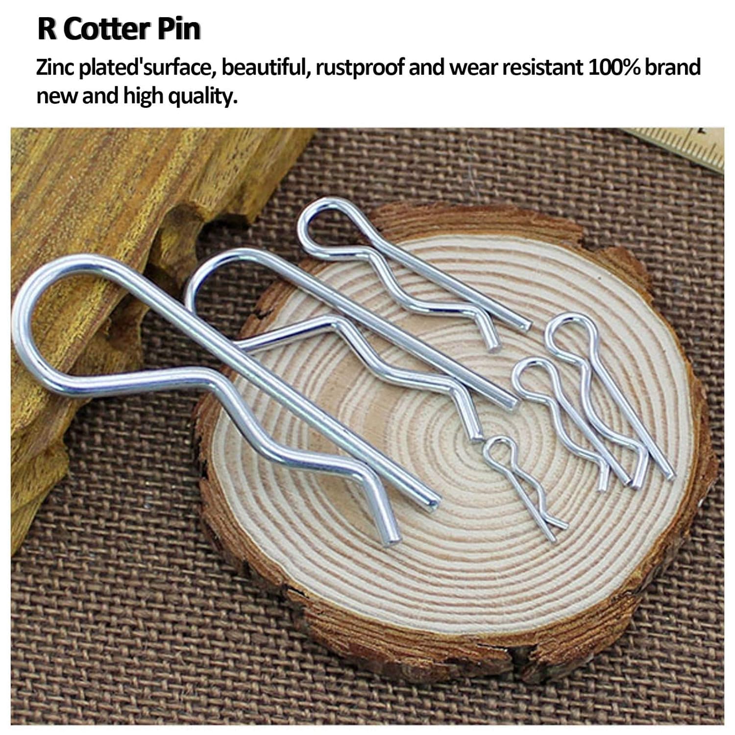 Snapklik.com : 15 Pcs Heavy Duty Hitch Pins Cotter Pin R Clips, Large ...