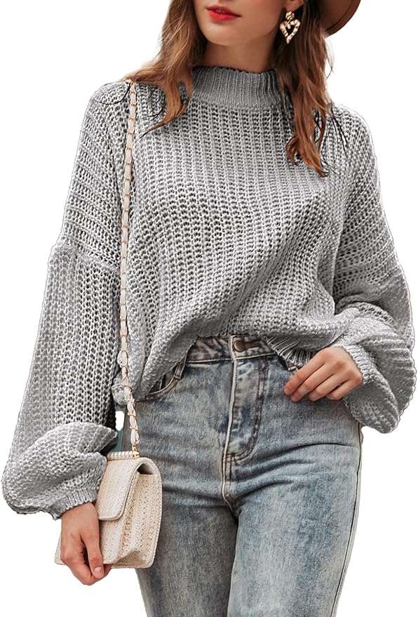 Simplee Apparel Women's Casual Oversized Baggy Knitted Chunky Jumper ...