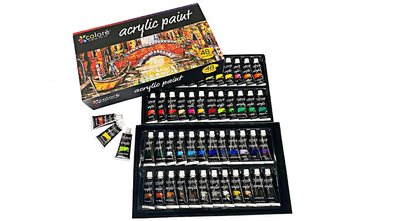 Watch Art Supplies Acrylic Paint Set - 48 Colors/Tubes ﹙22 Ml﹚ on ...
