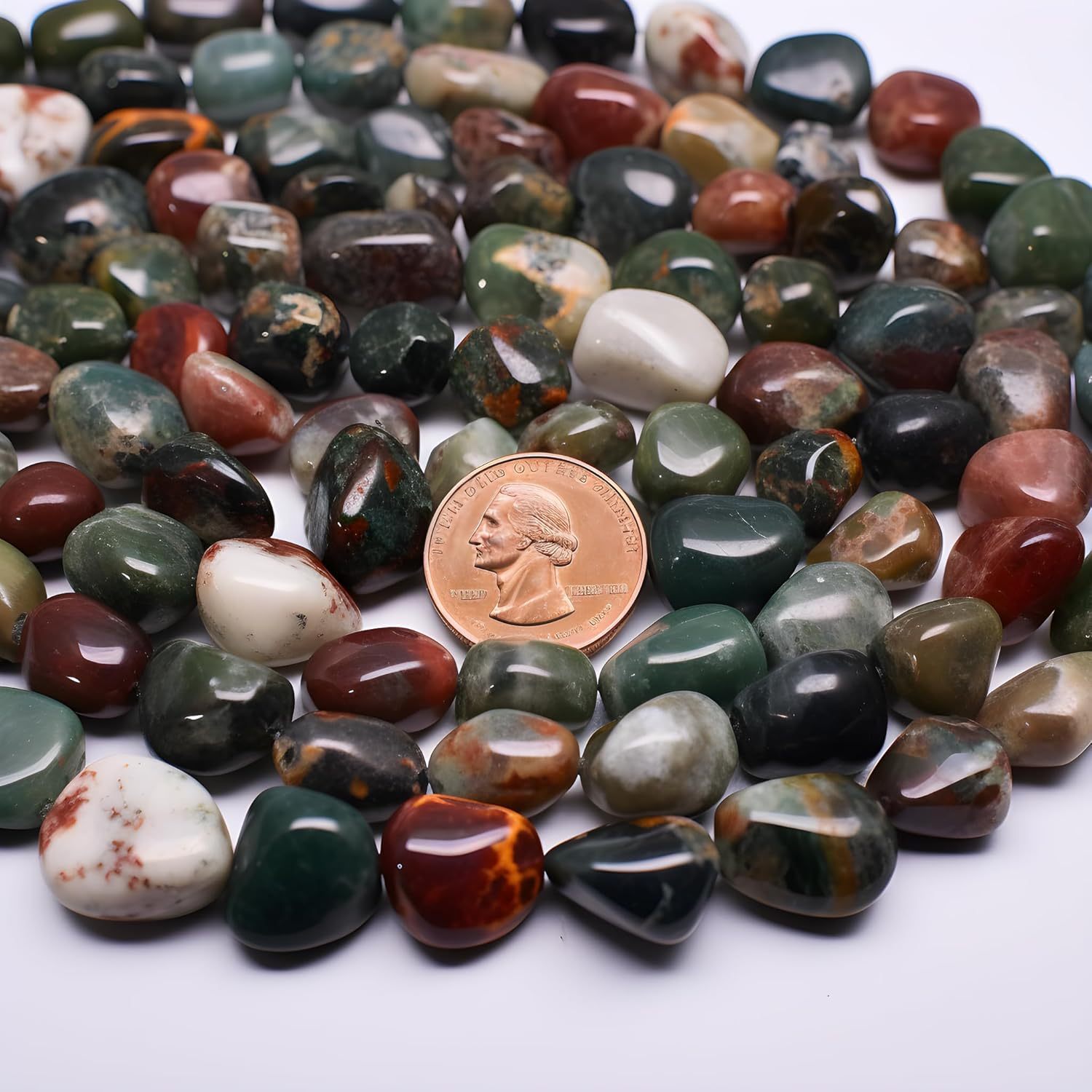 SigMntun Polished Ocean Jasper Crystals, 284g - Handpicked Natural ...