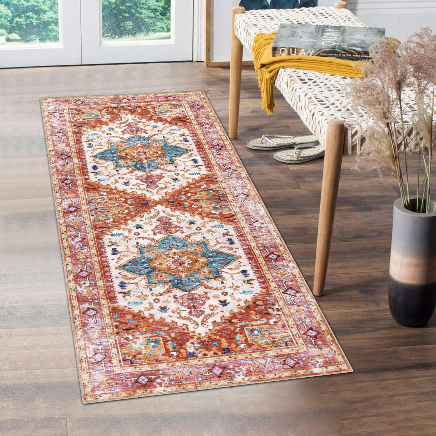 Amazon.com: Yamaziot Washable Runner Rug Set of 2, 2x3+2x8 Non-Slip ...