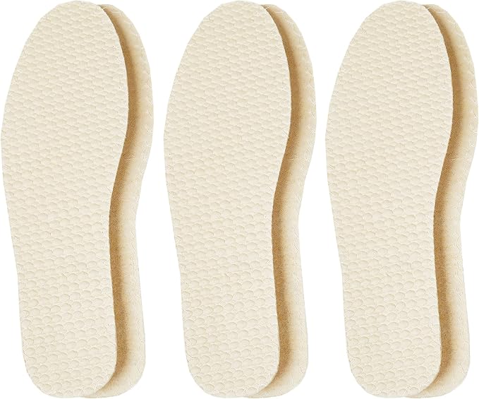 Amazon.com: 3 Pairs of Ultra-Thin Insoles Charcoal Cork Sole Sweaty ...