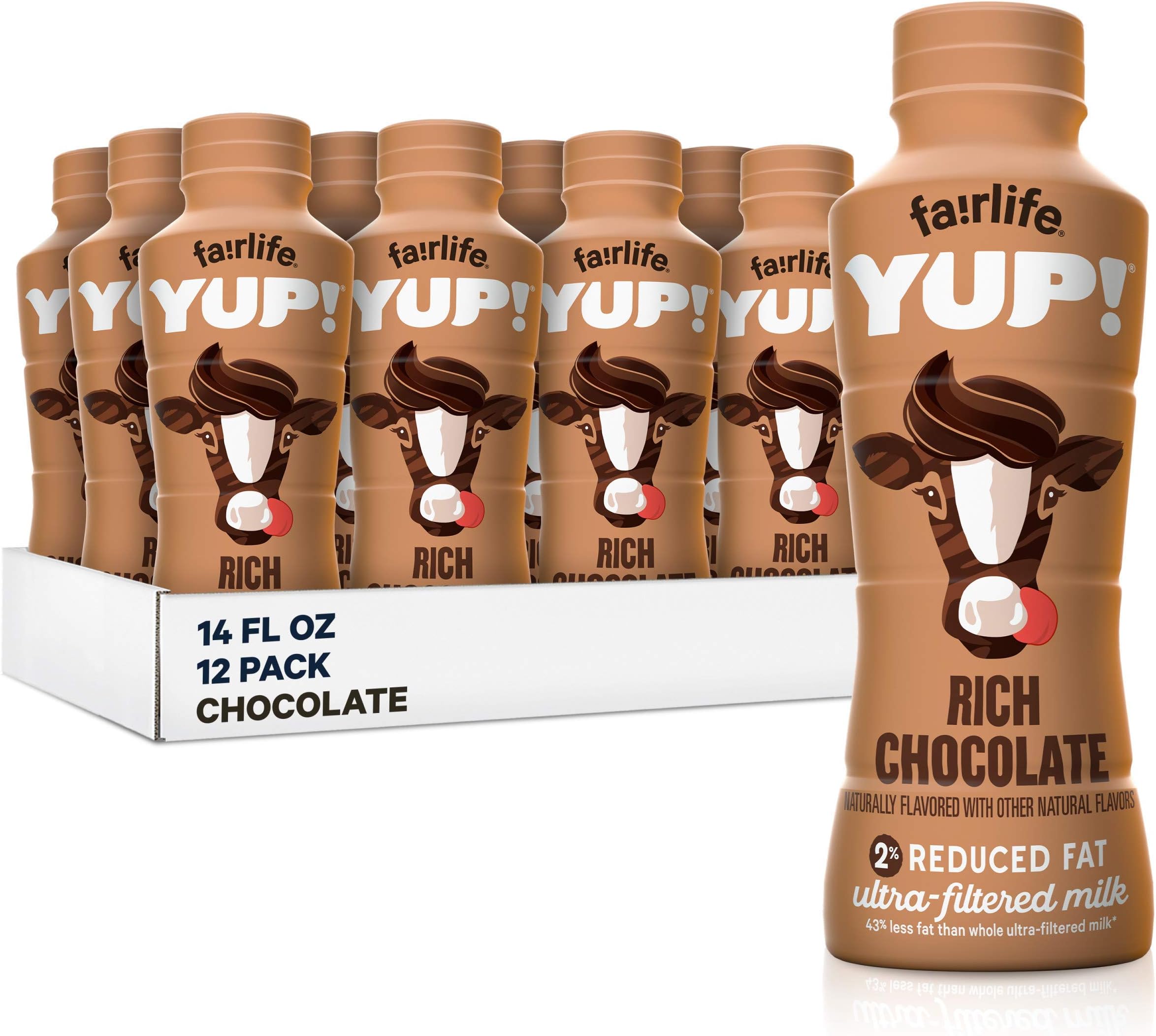 Amazon.com: fairlife YUP! Low Fat, Ultra-Filtered Milk, Rich Chocolate ...
