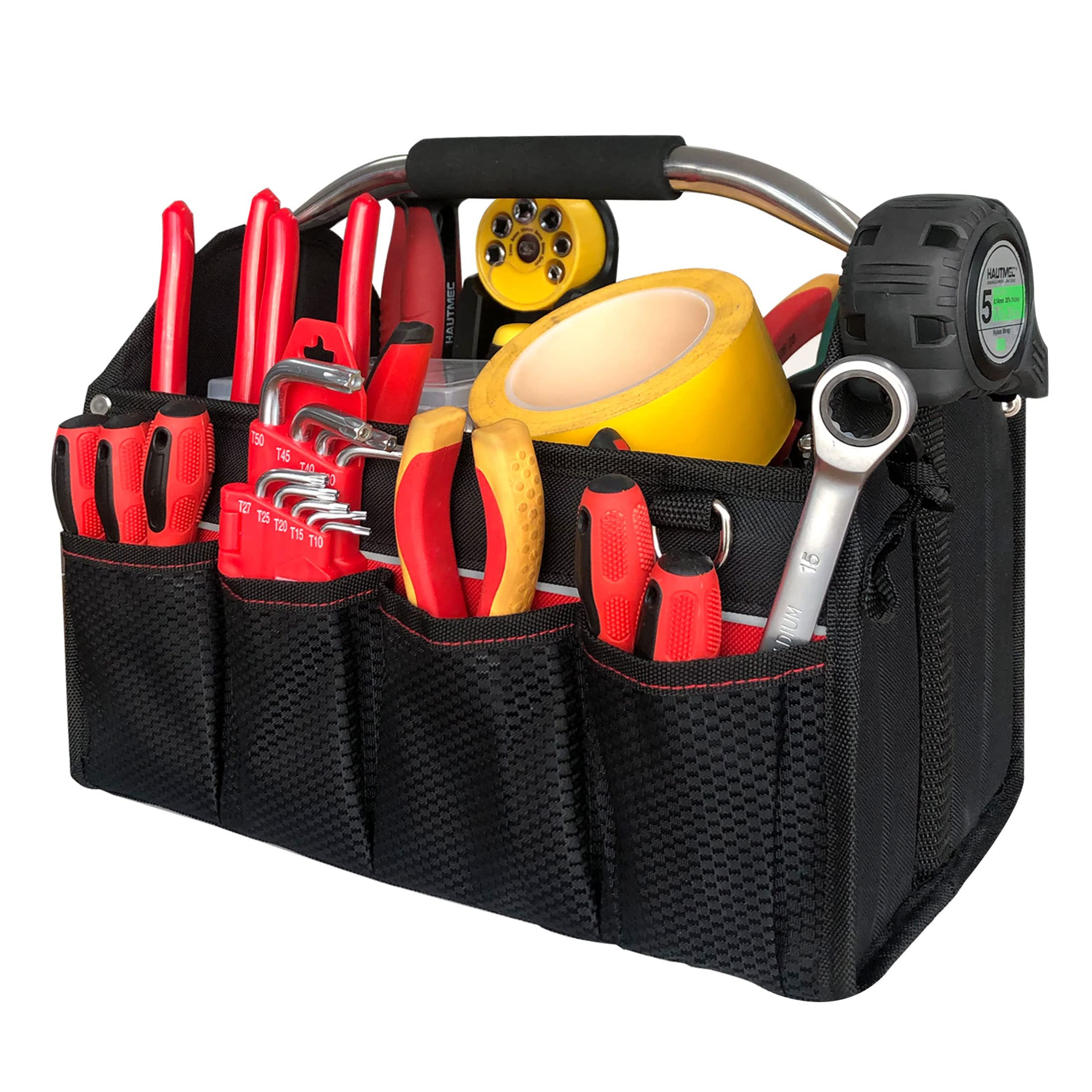 Snapklik.com : HAUTMEC Pro Collapsible 13-Inch Wide Mouth Open Top Tool ...