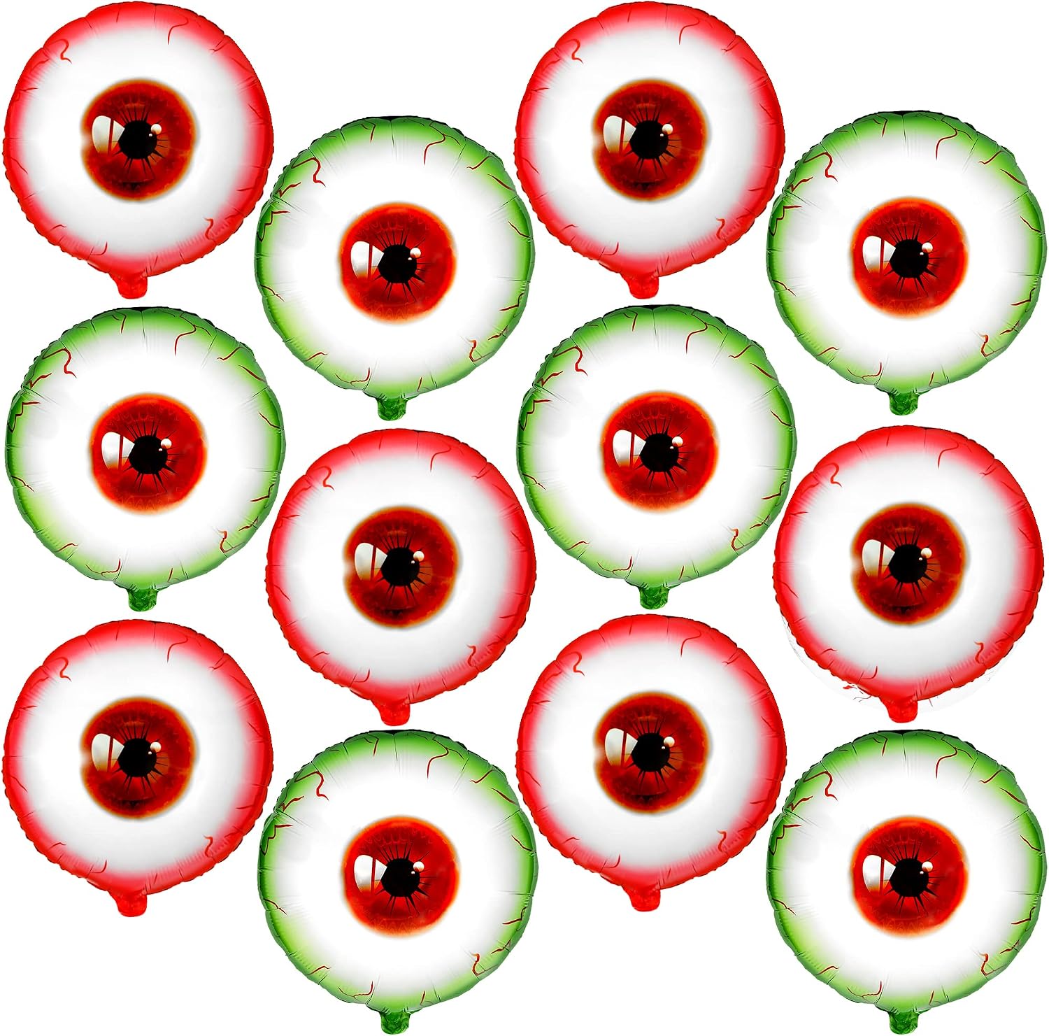 Amazon.com: KatchOn, Halloween Eye ball Balloons Set - 20 Inch, Pack of ...