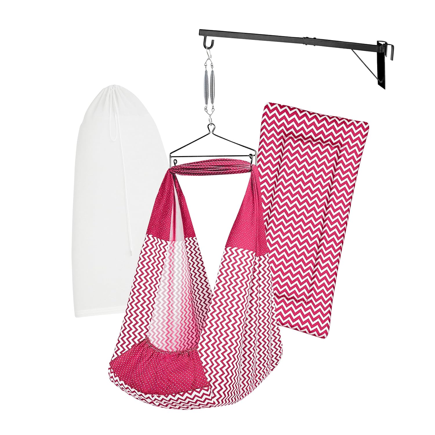 Buy beetot Baby Cradle Swing/Jhula (Thottil Cloth, Palna, Dolna) Set ...