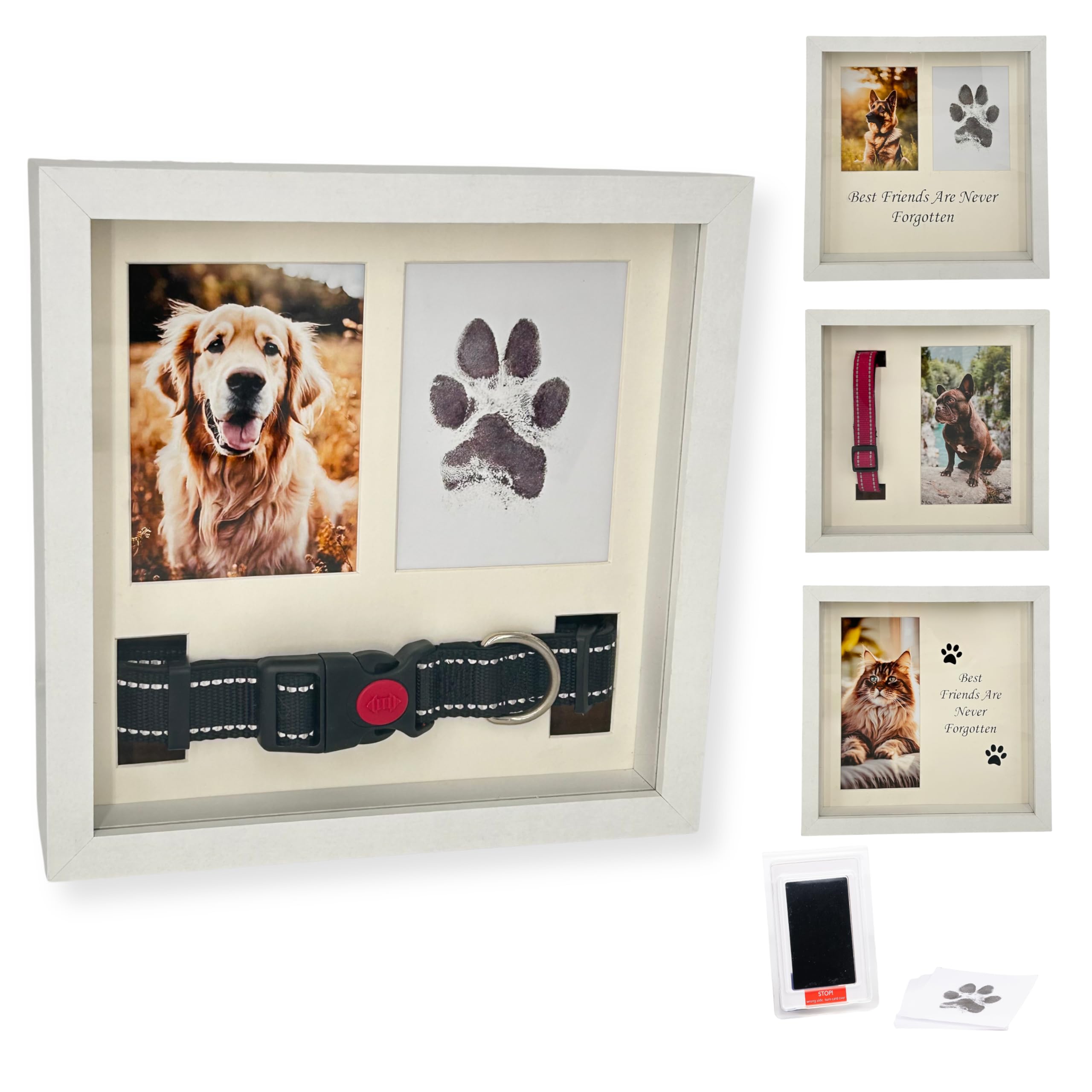 Amazon.com: OtterPets Memorial Picture Frame for Pets - Paw Print Kit ...