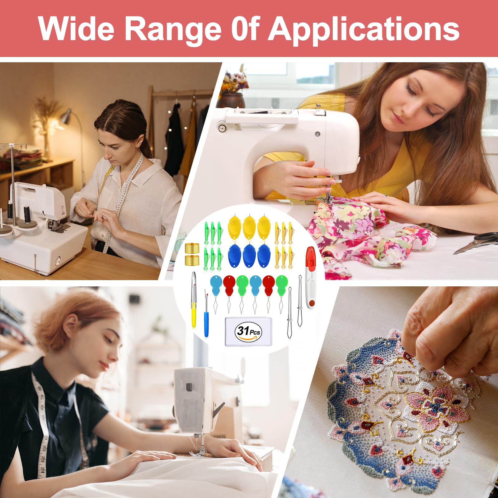 Needle Threaders Tool Set For Hand Sewing,Machine(6 Pcs Gourd Shaped ...