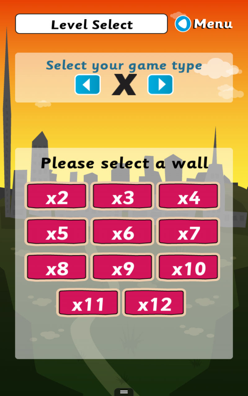 Wipeout Wall (x & ÷) - App on Amazon Appstore