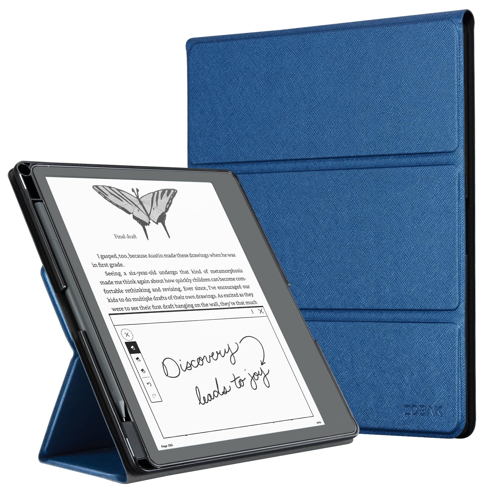 Amazon.com: CoBak Stand Case for Kindle Scribe - Premium Folio Leather ...