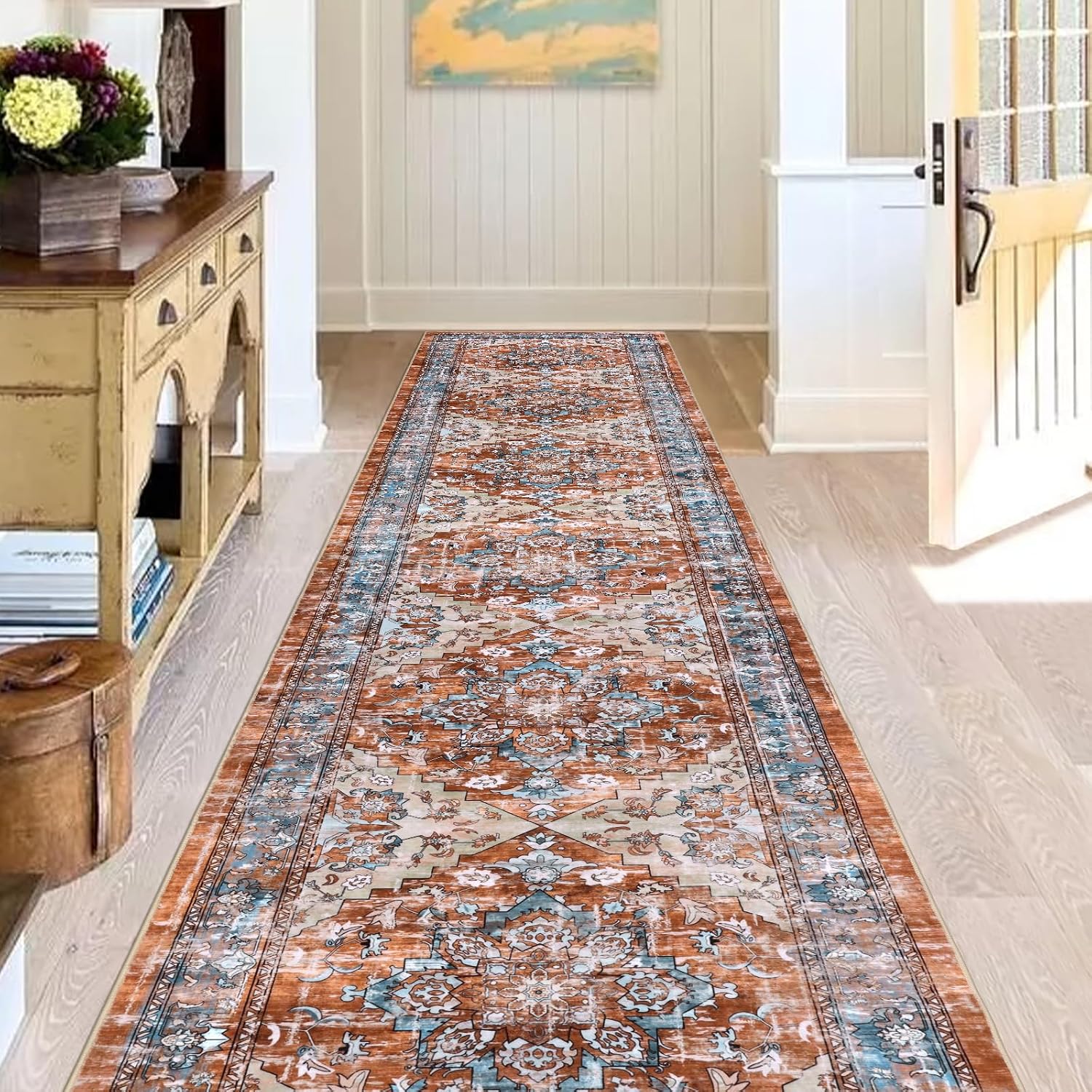 Amazon.com: Bsmathom Runner Rug for Hallways 2.6x14 Ft Extra Long, Non ...