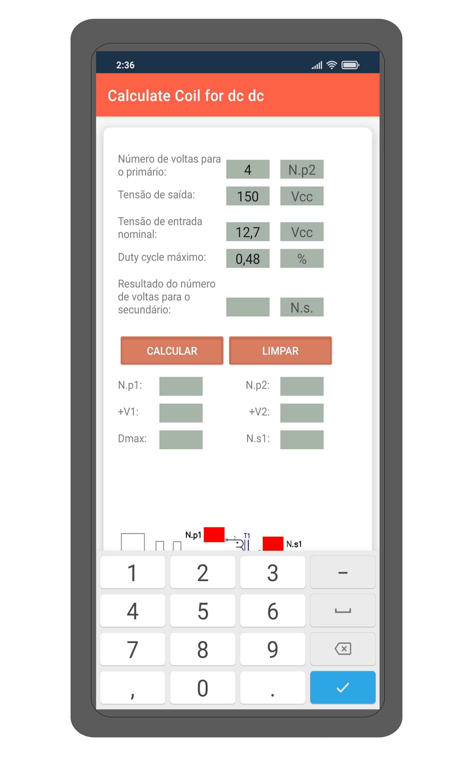 Calculate Coil for dc dc:Amazon.co.jp:Appstore for Android