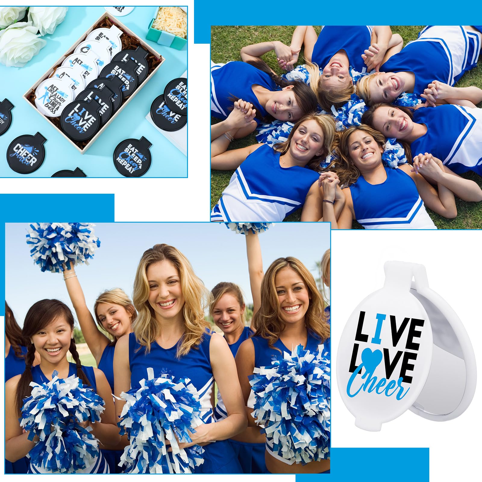 Snapklik.com : Wenqik 50 Pcs Cheerleader Mirror Gifts Bulk Cheerleading ...