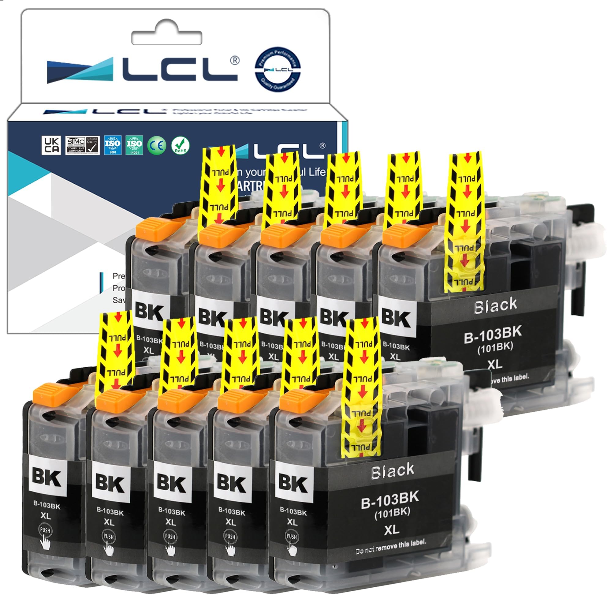 Amazon.com: LCL Compatible Ink Cartridge Replacement for Brother LC101 ...