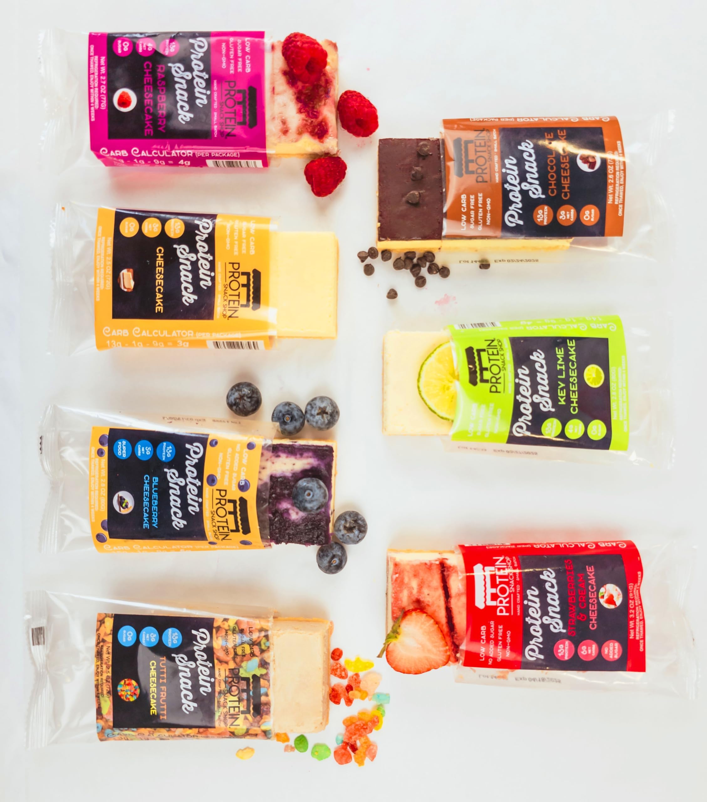 Amazon.com: Protein Snack Shop Gourmet Keto Cheesecake Dessert Bars - 3 ...