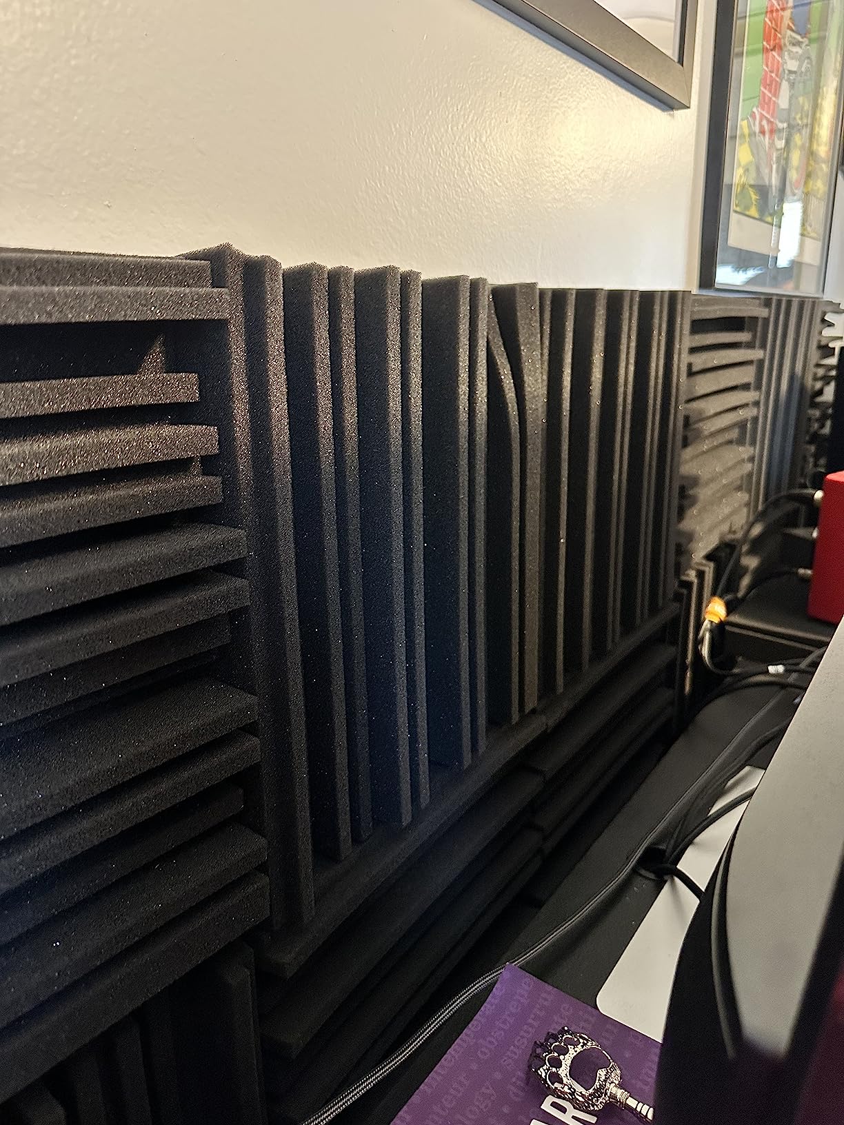 Amazon.com: ZELMINE Upgrade 48 pack Self-adhesive Sound Proof Foam ...