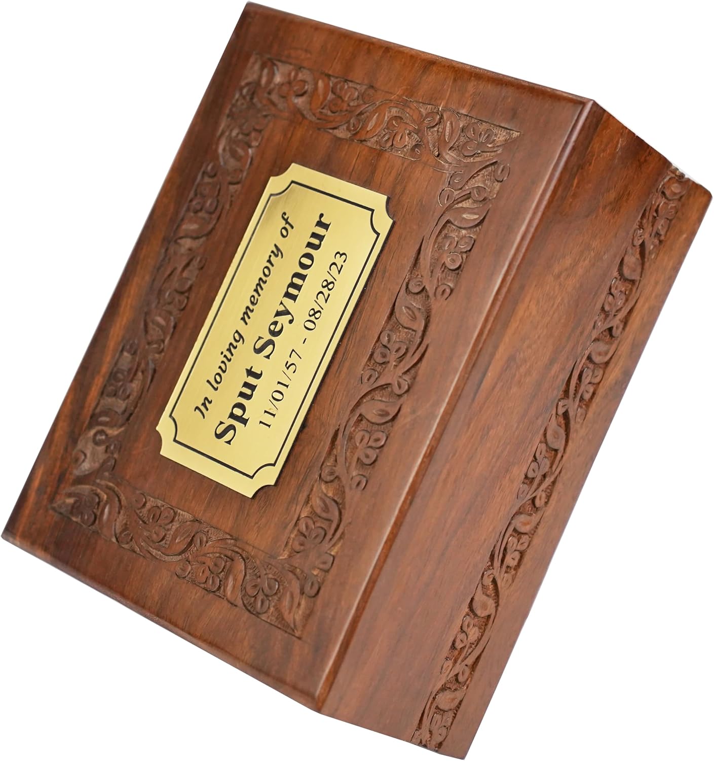 Amazon.com: THE MARYAM CRAFTS Personalized Border Engraved Rosewood ...