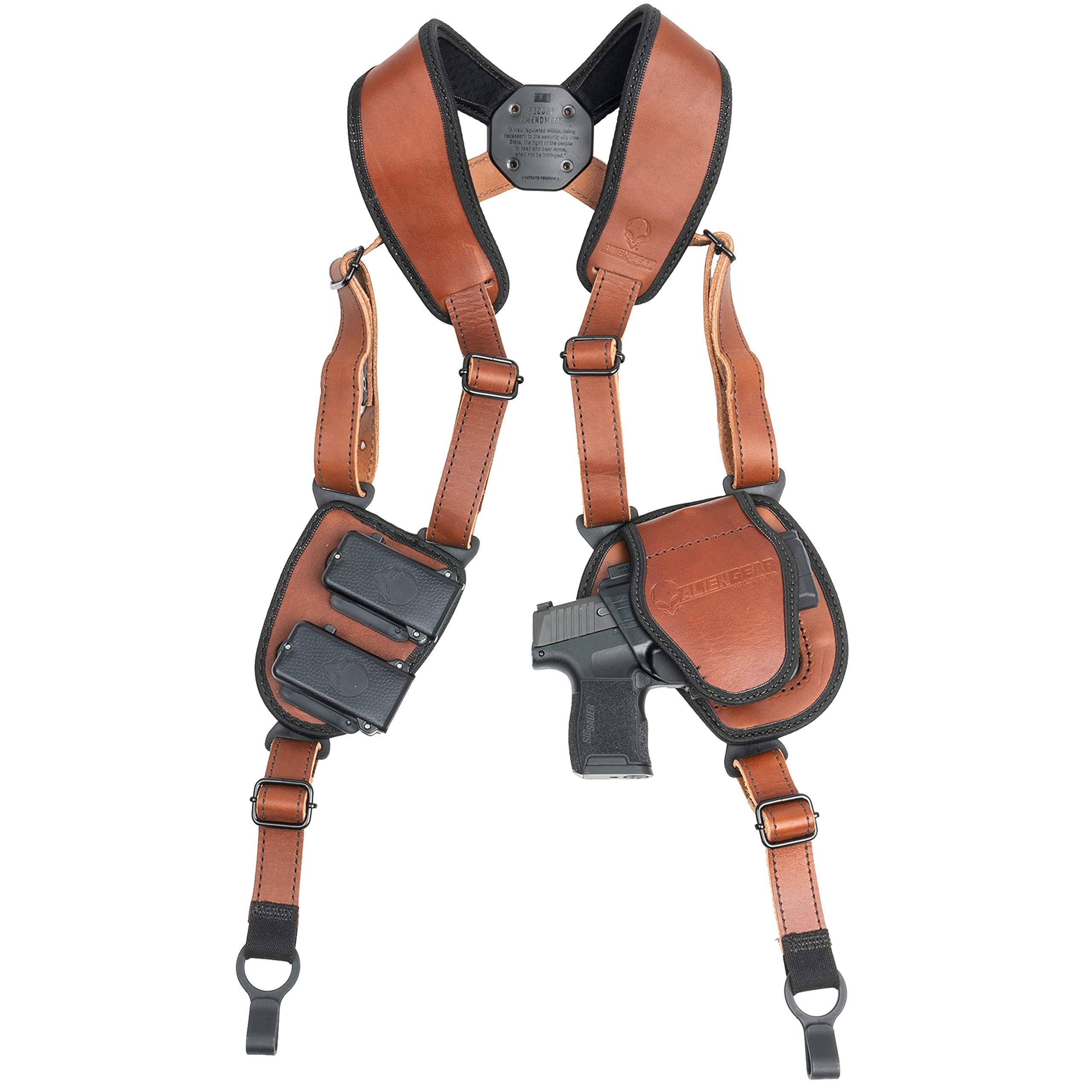 Alien Gear Shoulder Holster Brown Leather Concealed Open Carry Custom ...