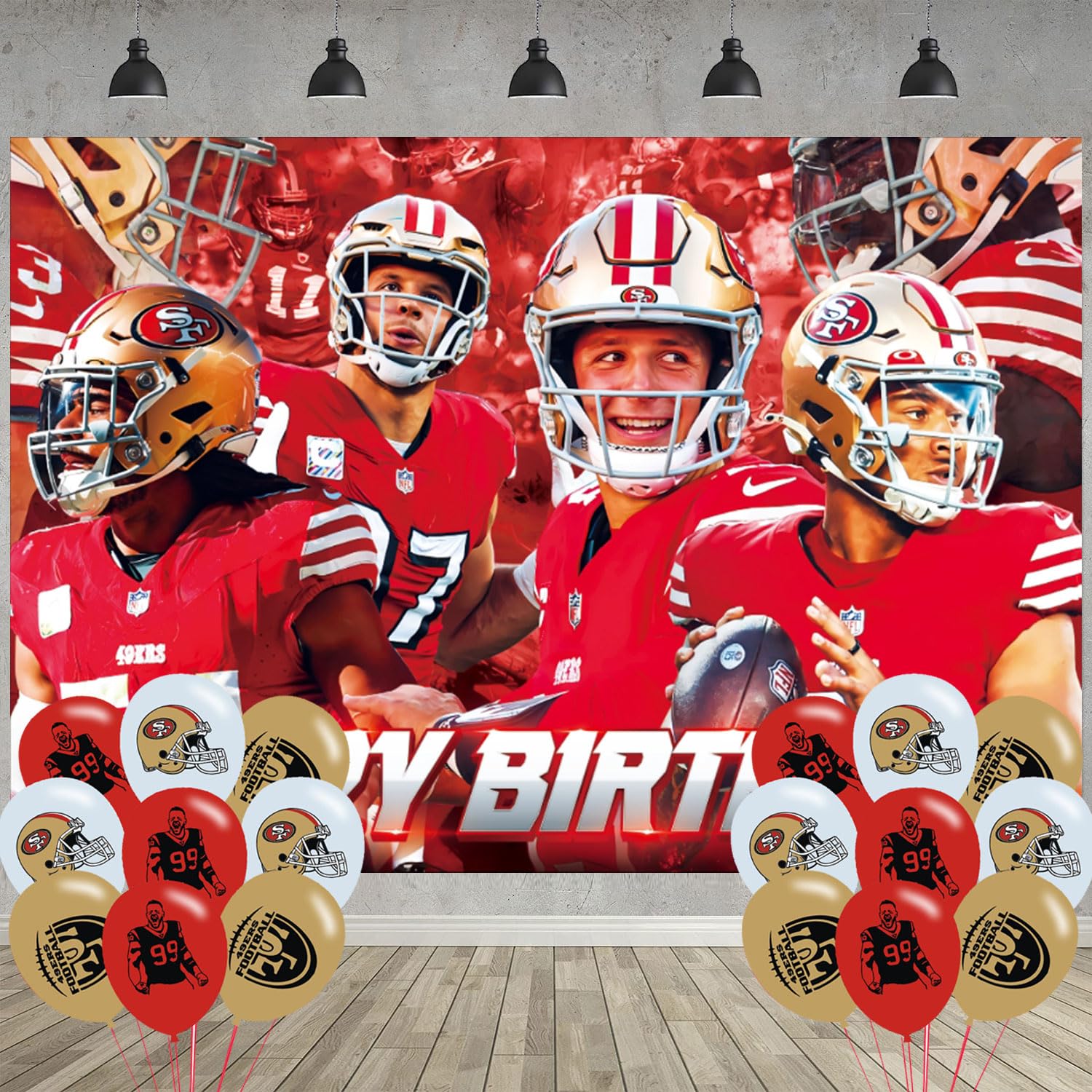 Amazon.com : 49ers Birthday Party Decoration,San Francisco Party Photo ...