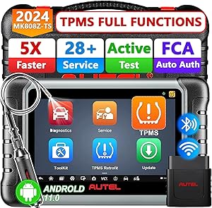 Amazon.com: Autel MaxiCOM MK808Z-TS with 60$ MV108, Android 11 Bi-Directional Control Scanner ...