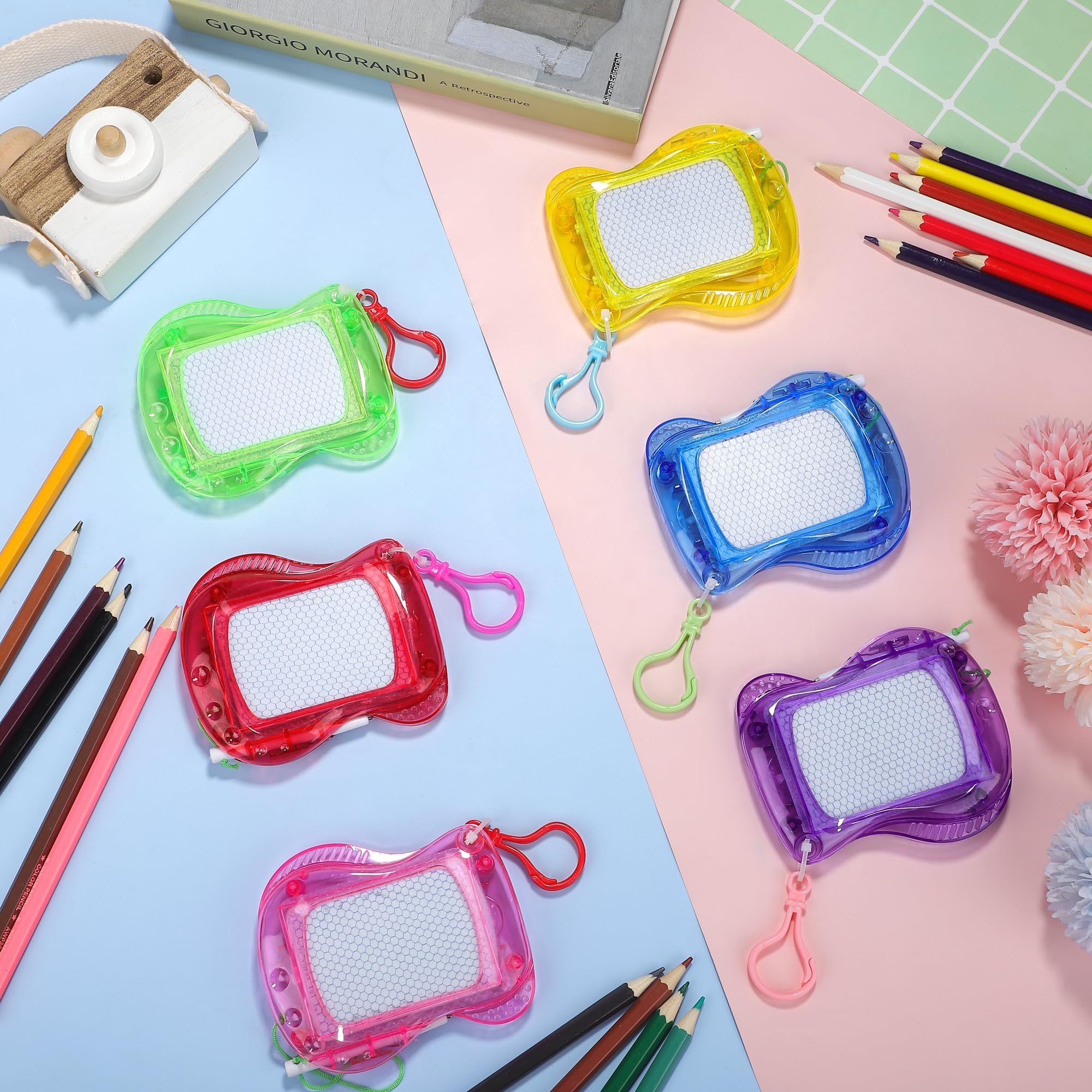 Mini Magna Doodle Chinco 24 Pieces Kids Mini Magnetic Drawing Board ...