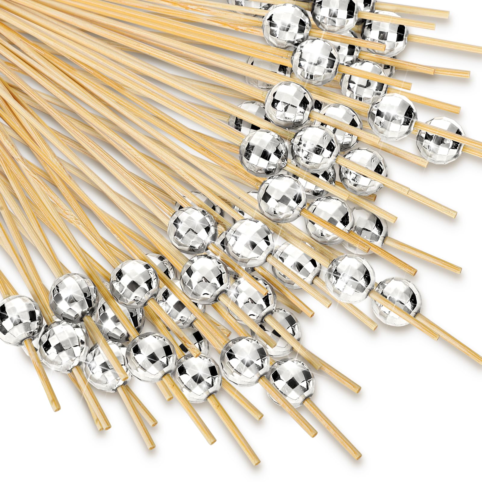 Amazon.com | Hushee 300 Pcs Cocktail Picks Disco Ball Decorative ...