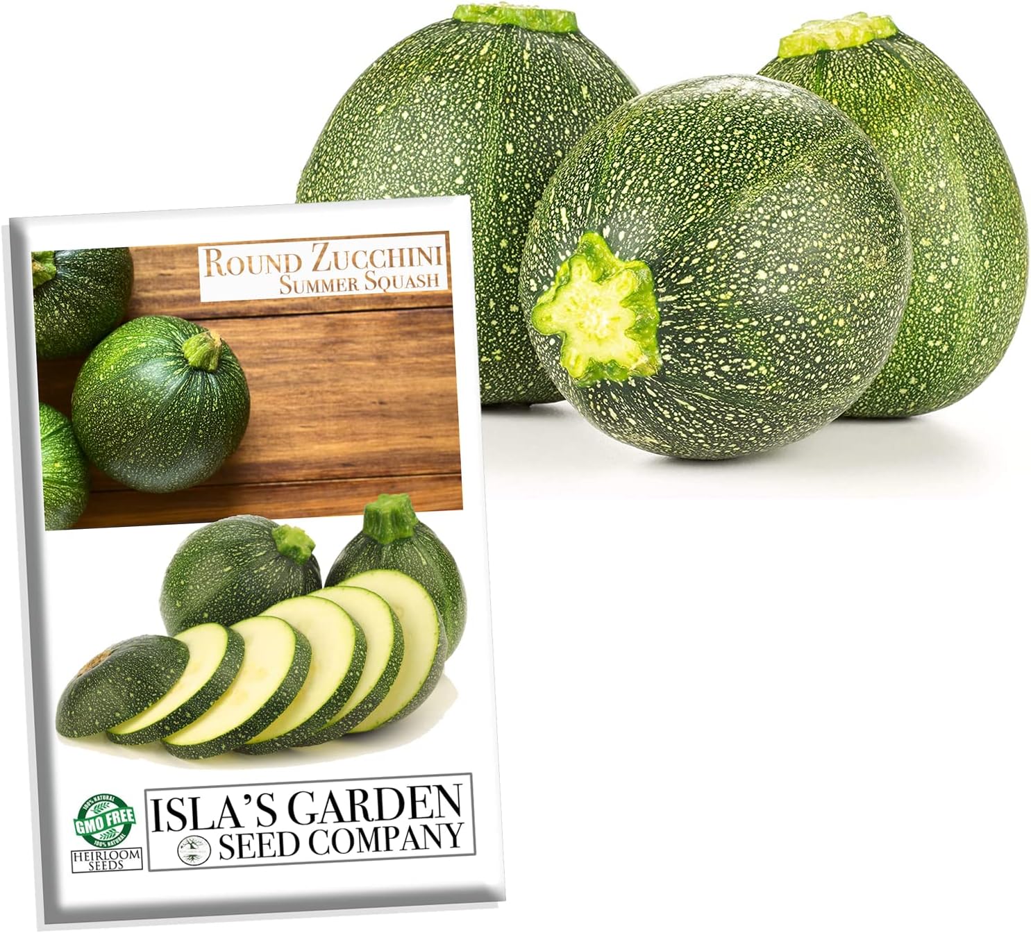 Amazon.com : Round Zucchini Summer Squash Seeds for Planting, (Eight ...
