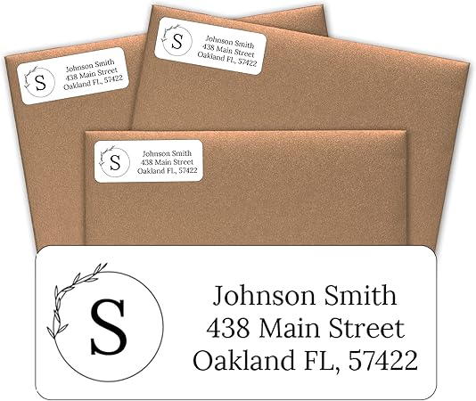 Amazon.com : Return Address Labels Personalized Stickers – 60 ...