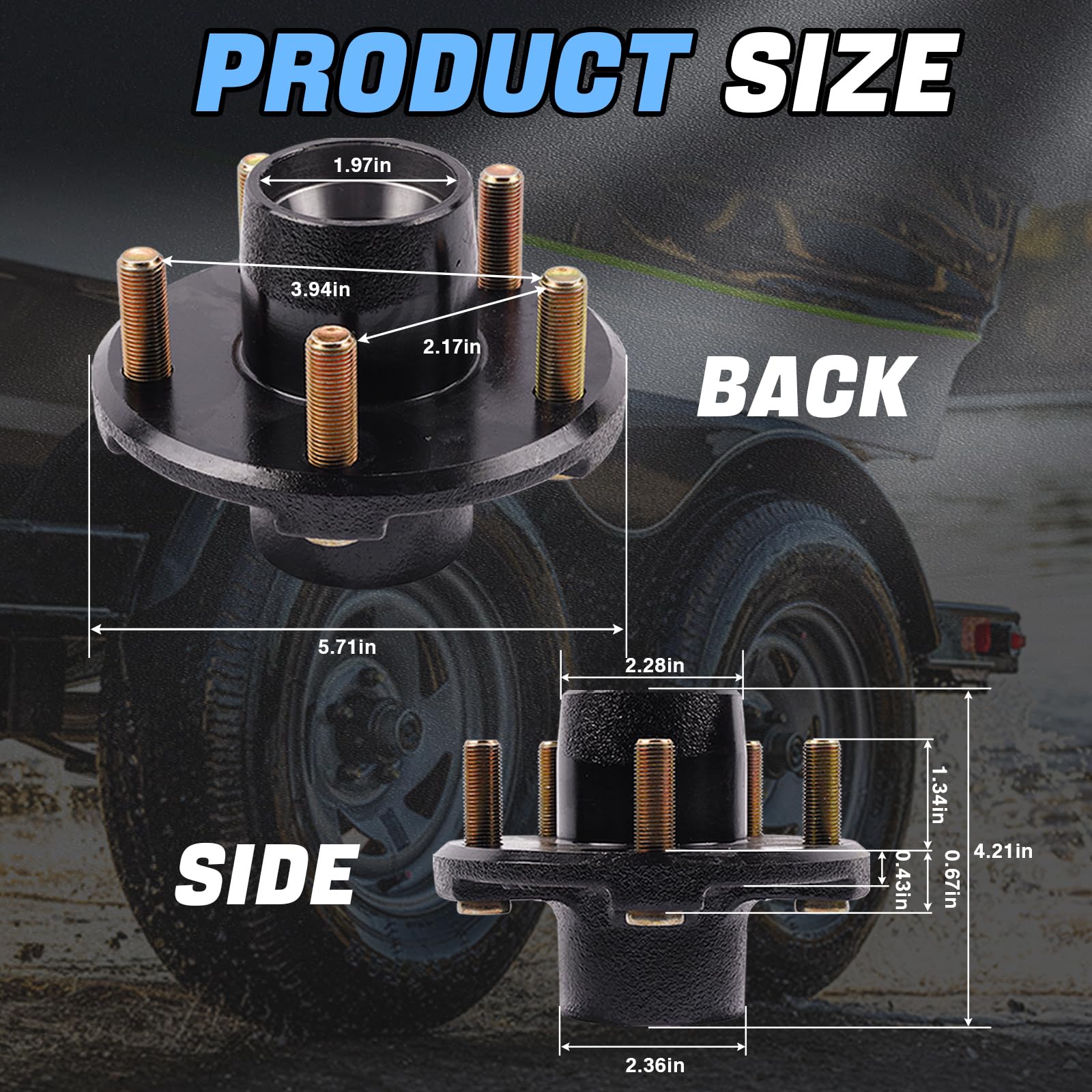 5 Lug Trailer Axlenull