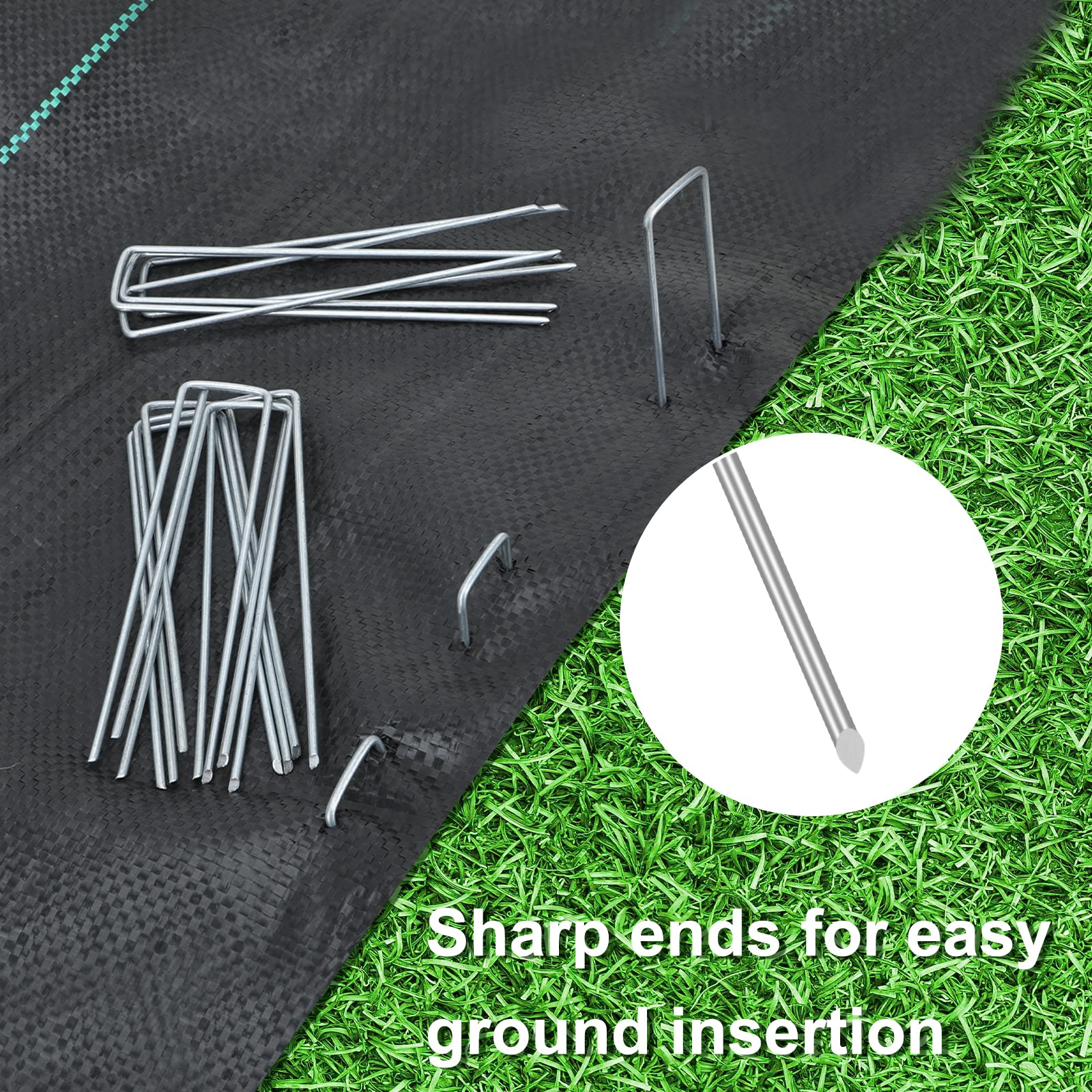 Snapklik.com : 300pcs 6 Inch Landscape Staples, Garden Staples ...