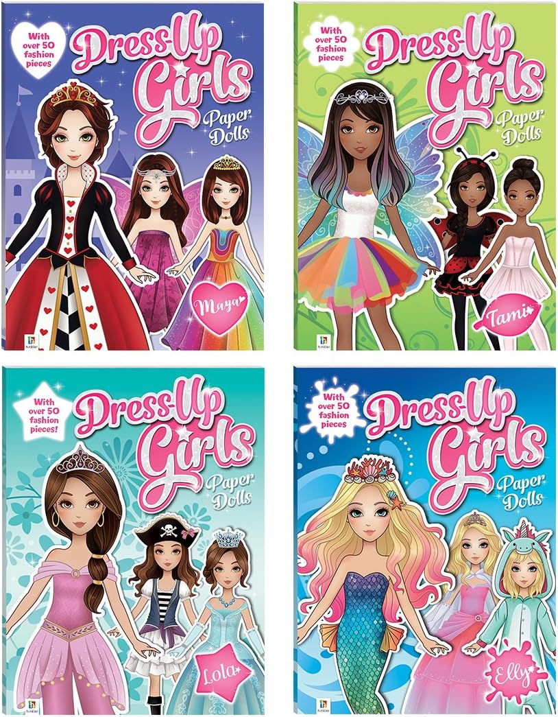 Hinkler Dress up Girls Paper Dolls Book 4 Pack: Home: Amazon.com.au